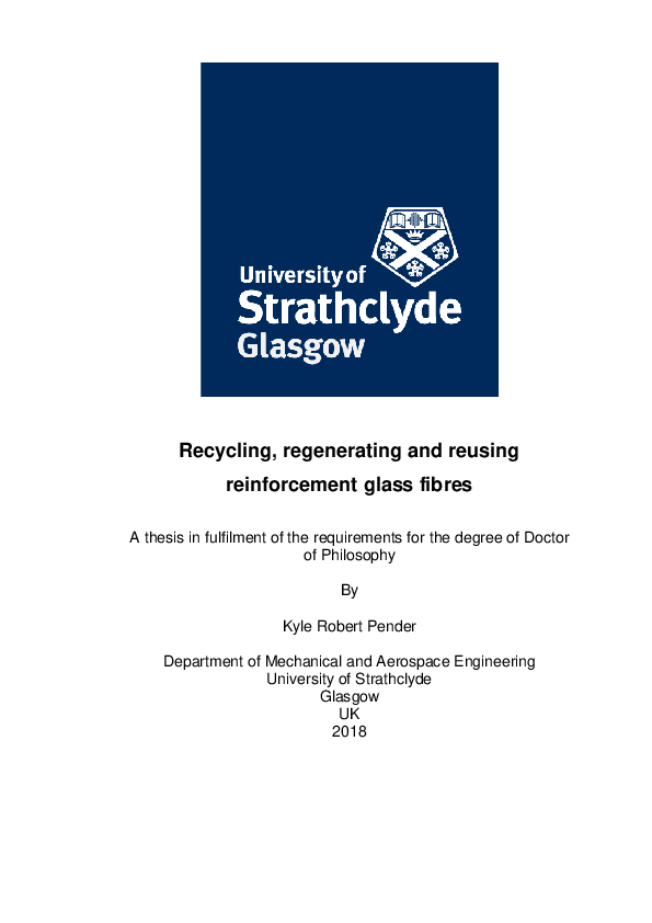 (PDF) Recycling, regenerating and reusing reinforcement glass fibres ...