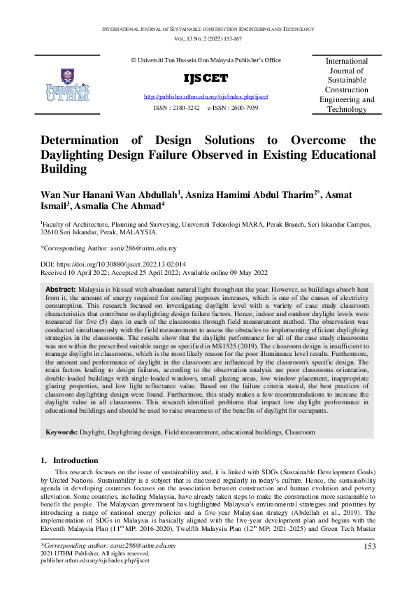 (PDF) Determination of Design Solutions to Overcome the Daylighting ...