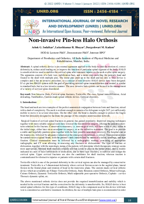 (PDF) Non-invasive Pin-less Halo Orthosis | Durgeshwari Kadam ...