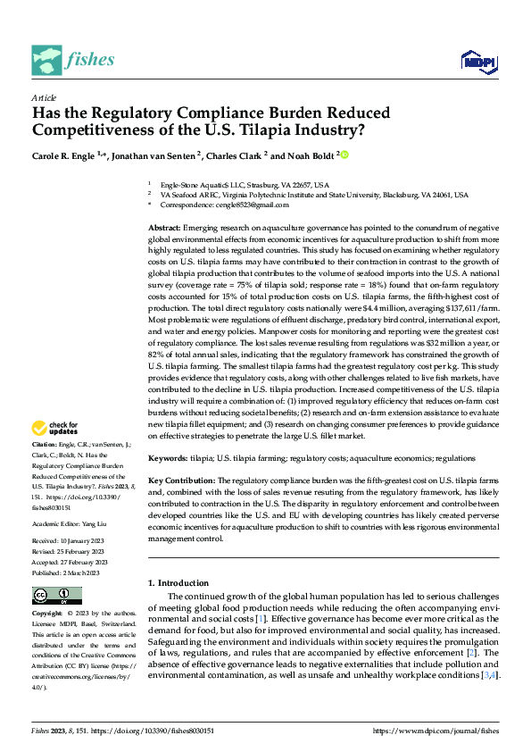 (PDF) Has the Regulatory Compliance Burden Reduced Competitiveness of ...