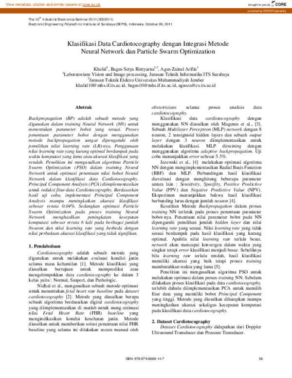 (PDF) Klasifikasi Data Cardiotocography dengan Integrasi Metode Neural ...