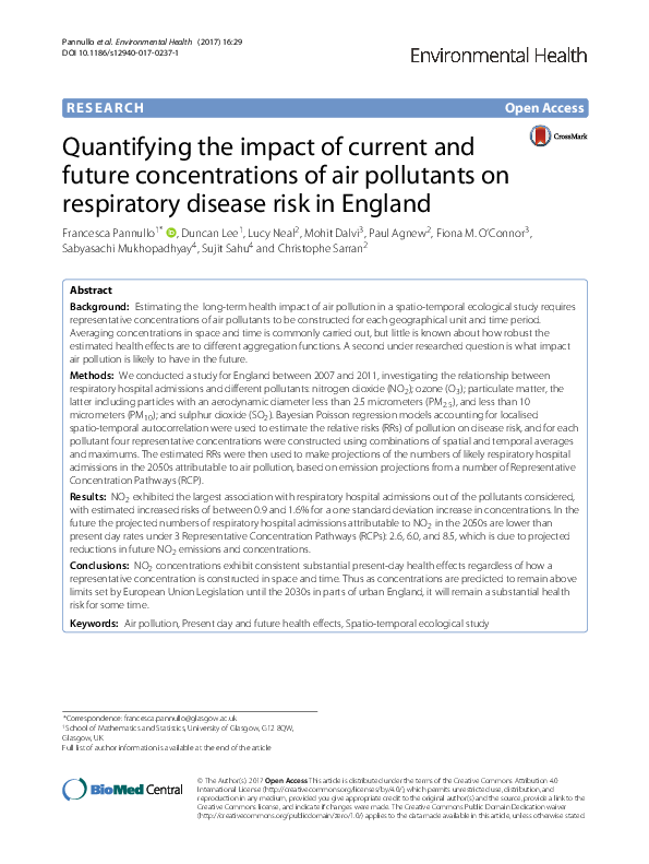 (PDF) Quantifying the impact of current and future concentrations of ...