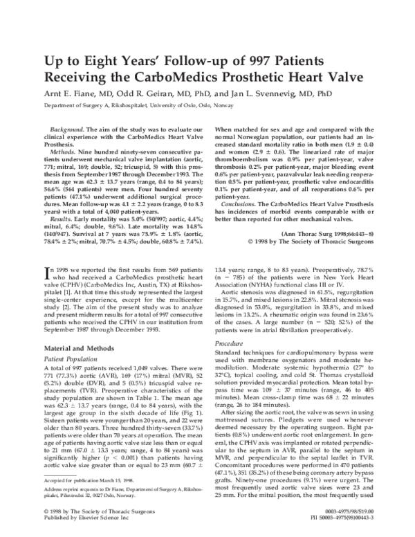 (PDF) Up to eight years’ follow-up of 997 patients receiving the ...