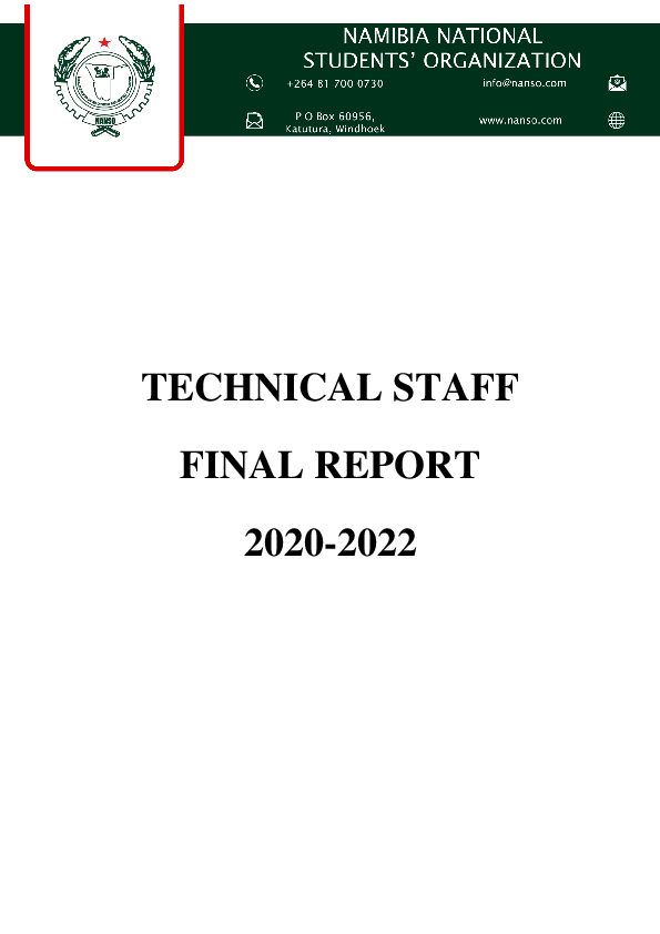 (PDF) NANSO TECHNICAL STAFF FINAL REPORT 2020-2022