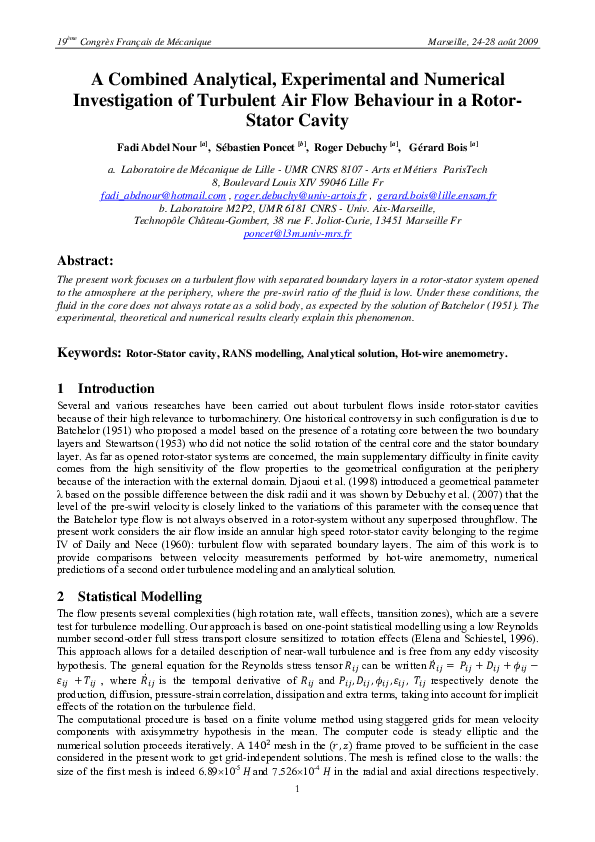 Pdf A Combined Analytical Experimental And Numerical Investigation Of
