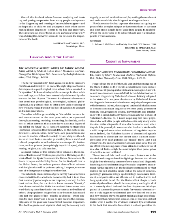 (PDF) The Generative Society: Caring for Future Generations