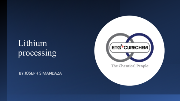 (PPT) Lithium processing for etg curechem