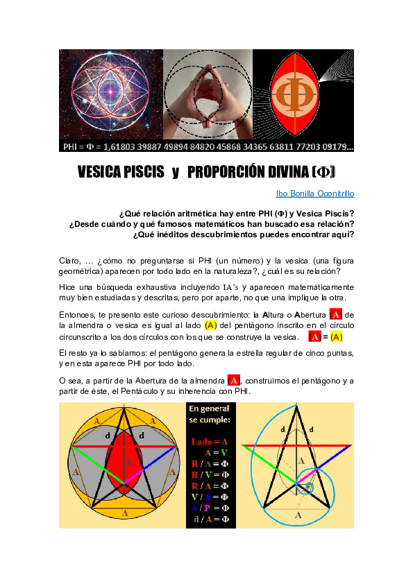 (PDF) VESICA PISCIS y PROPORCIÓN DIVINA (Φ)
