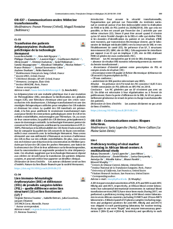 (PDF) Proficiency testing of viral marker screening in African blood ...