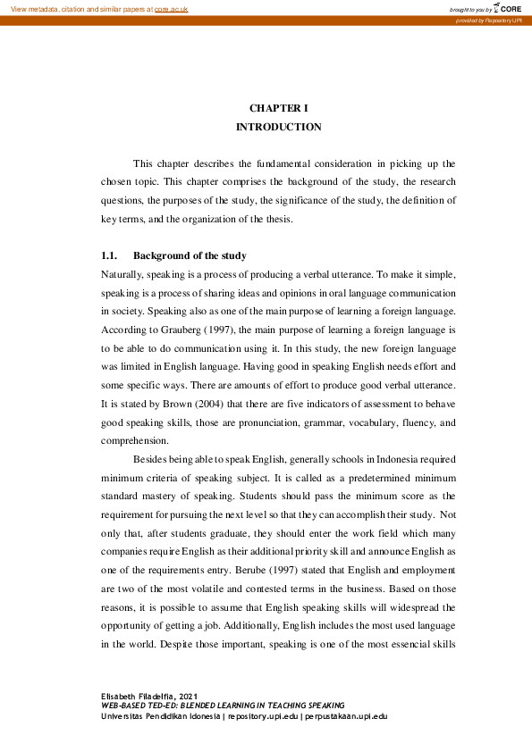 (PDF) Web-Based Ted-Ed: Blended Learning in Teachingspeaking