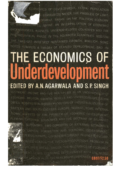 (PDF) The Economics of Underdevelopment: A Series of Articles and Papers