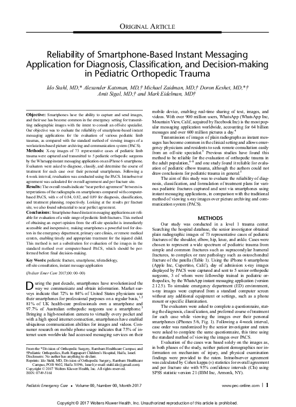 (PDF) Reliability of Smartphone-Based Instant Messaging Application for ...