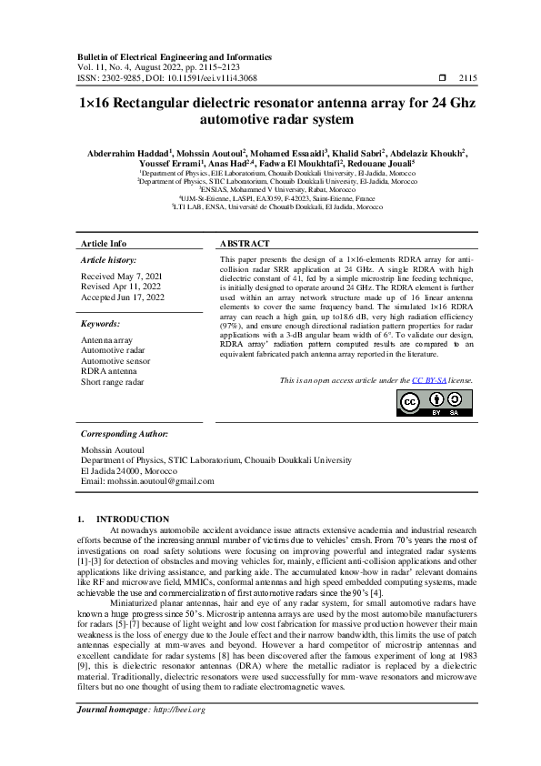 (PDF) 1×16 Rectangular dielectric resonator antenna array for 24 Ghz ...