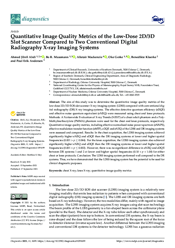 (PDF) Quantitative Image Quality Metrics of the Low-Dose 2D/3D Slot ...