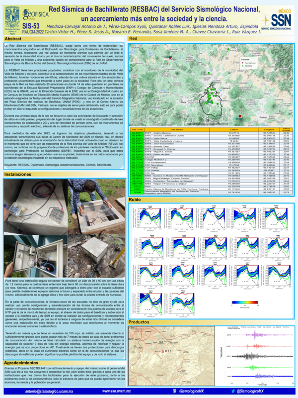 (PDF) Red Sísmica de Bachillerato (RESBAC) del Servicio Sismológico ...