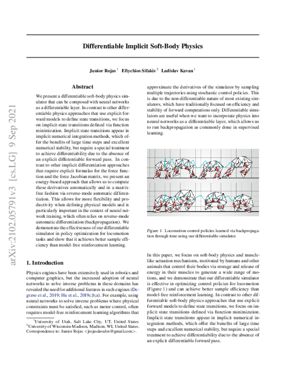 (PDF) Differentiable Implicit Soft-Body Physics