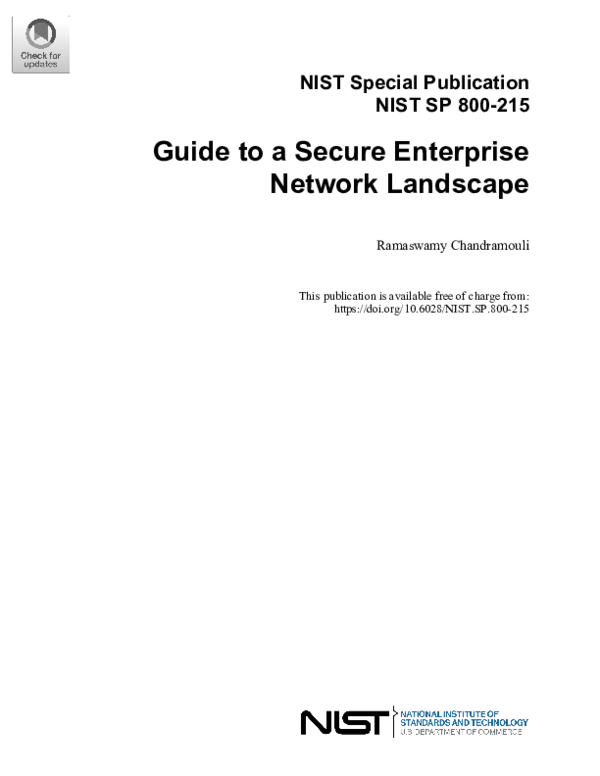 (PDF) Guide to Secure Enterprise Network Access Landscape