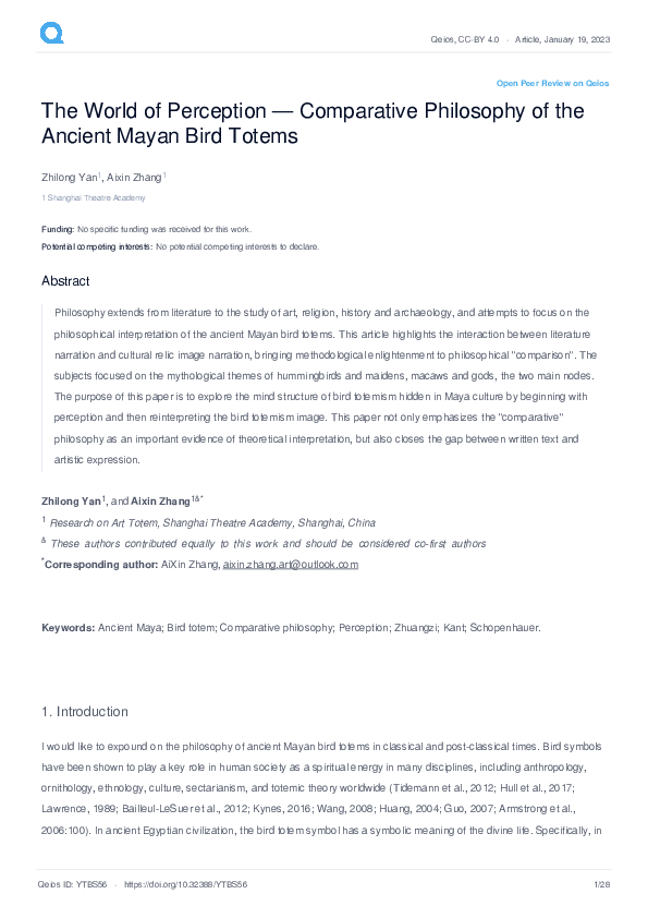 (PDF) The World of Perception — Comparative Philosophy of the Ancient ...
