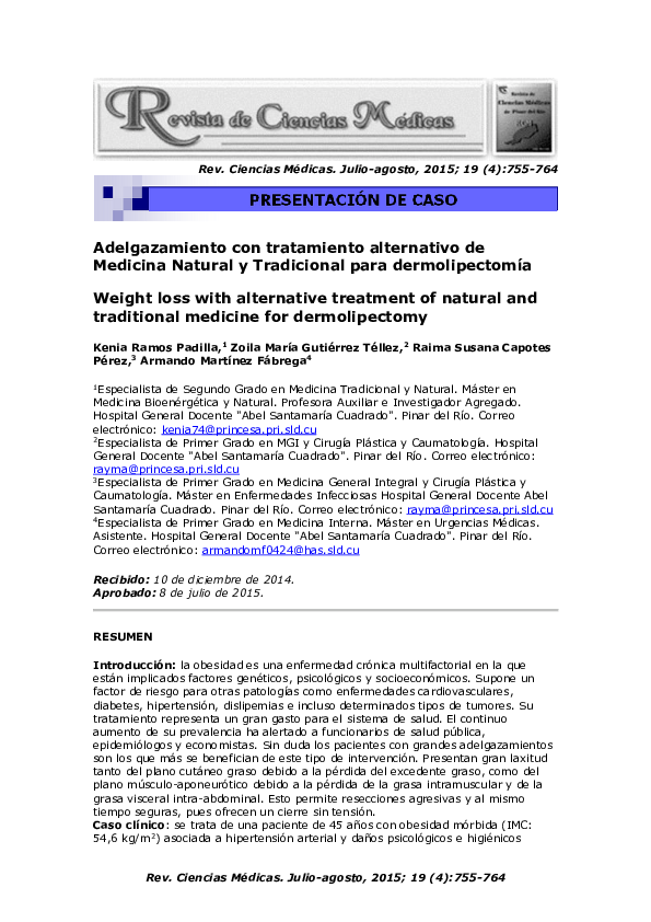 (PDF) Adelgazamiento con tratamiento alternativo de Medicina Natural y ...