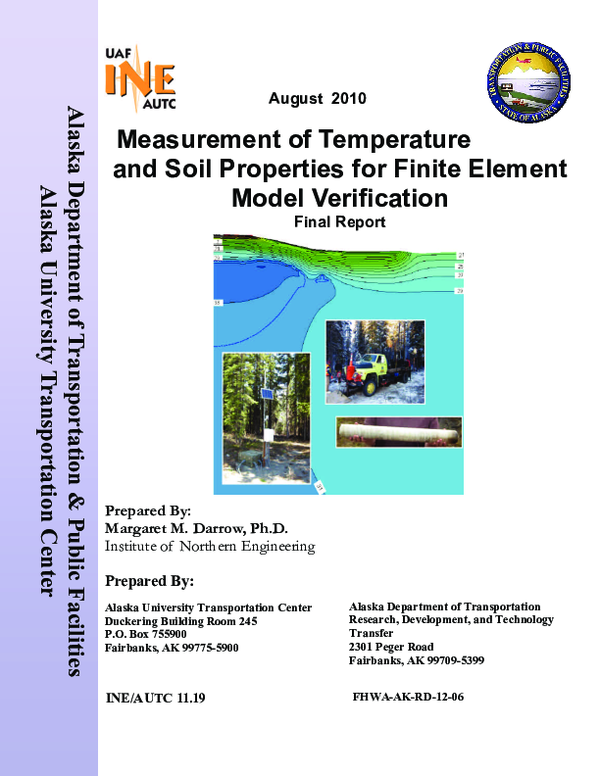 (PDF) Measurement of temperature and soil properties for finite element model verification