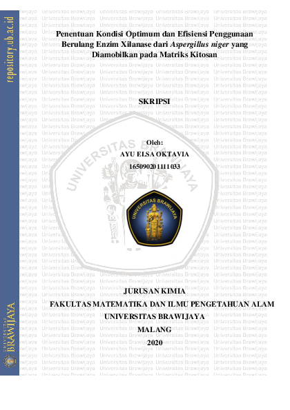 (PDF) Penentuan Kondisi Optimum dan Efisiensi Penggunaan Berulang Enzim ...