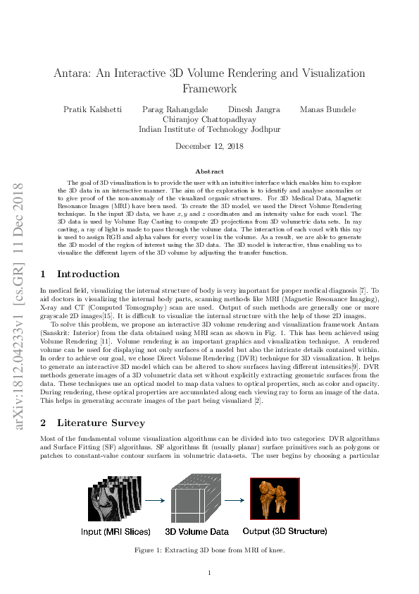 (PDF) Antara: An Interactive 3D Volume Rendering and Visualization Framework