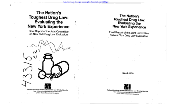 (PDF) The Nation's Toughest Drug Law: Evaluating the New York Experience