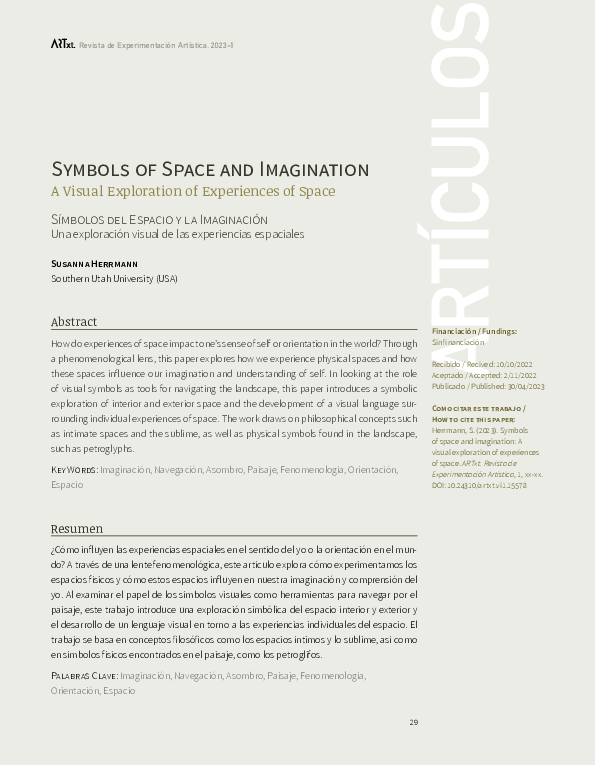 (PDF) Symbols of Space and Imagination. A Visual Exploration of ...