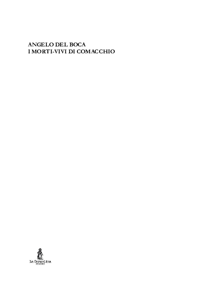 (PDF) ANGELO DEL BOCA, I MORTI-VIVI DI COMACCHIO | pierpaolo scaramuzza ...