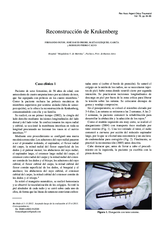 (PDF) Reconstrucción de Krukenberg | Fernando Paton - Academia.edu