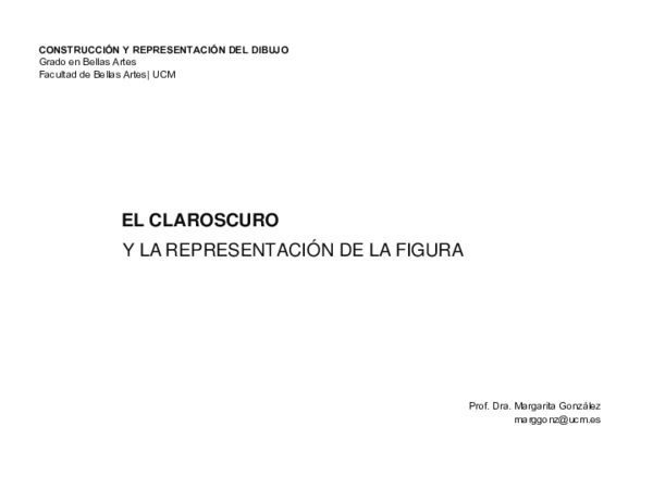 (PDF) Claroscuro, dibujos de academia, estudio de figura humana y uso ...
