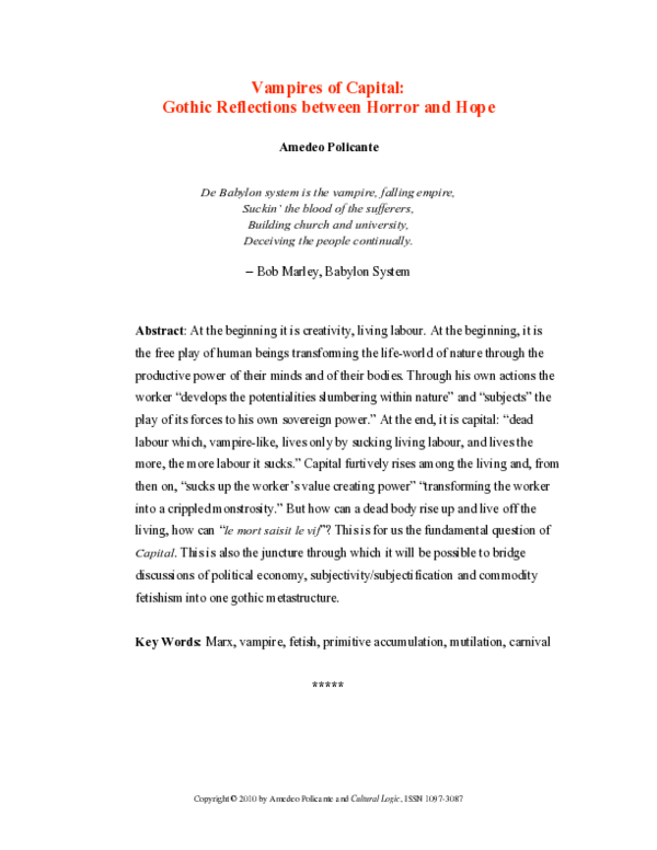(PDF) Vampires of Capital