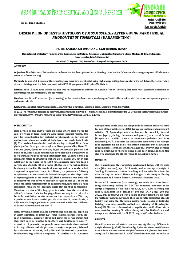 (PDF) Description of Testis Histology of Mus Musculus After Giving Nano ...