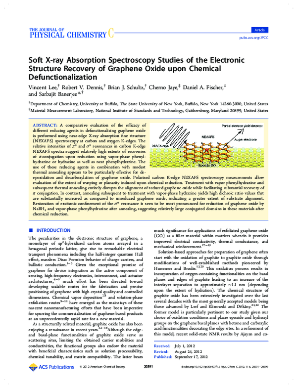 (PDF) Soft X-ray Absorption Spectroscopy Studies of the Electronic Structure Recovery of ...