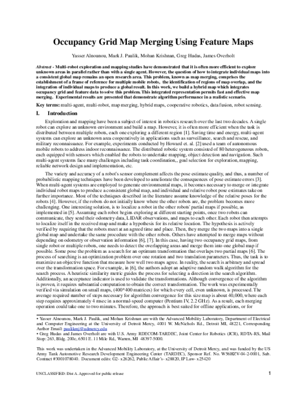 Pdf Hybrid Map Integration For Multi Robot Merging