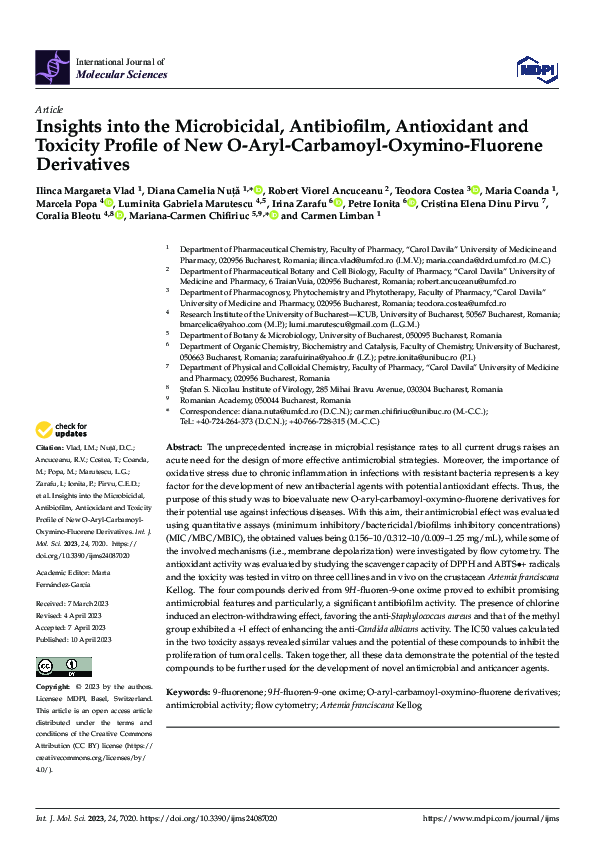 (PDF) Insights into the Microbicidal, Antibiofilm, Antioxidant and ...