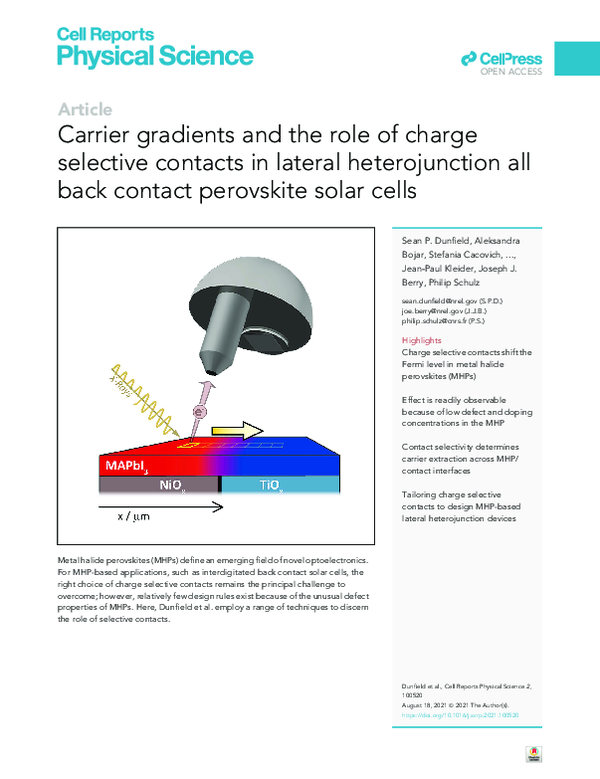 (PDF) Carrier gradients and the role of charge selective contacts in ...