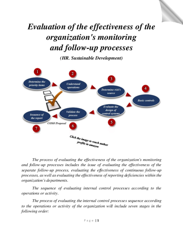 (PDF) Evaluation of the effectiveness of the organization's monitoring