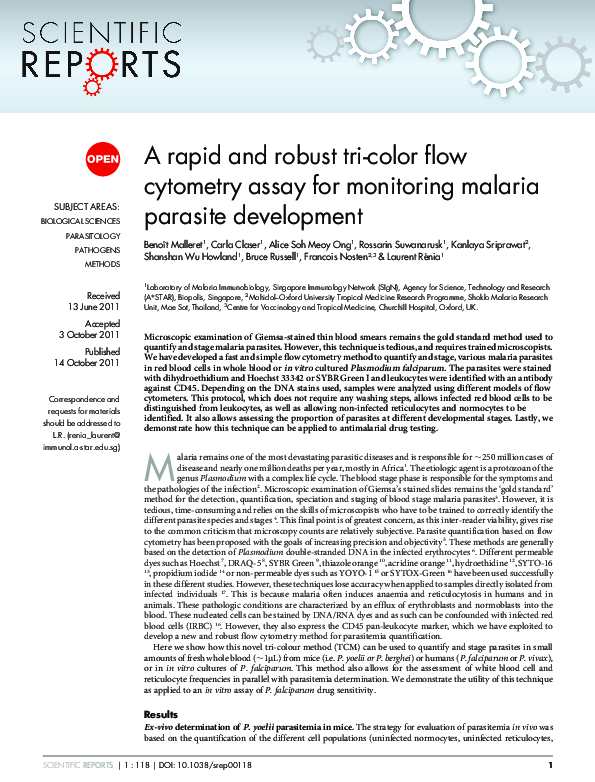 (PDF) A rapid and robust tri-color flow cytometry assay for monitoring ...