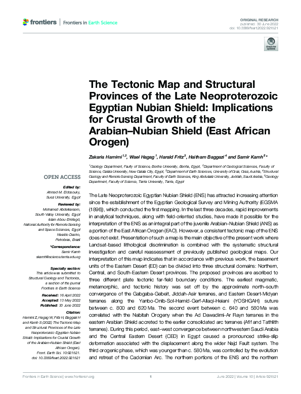 (PDF) The Tectonic Map and Structural Provinces of the Late ...