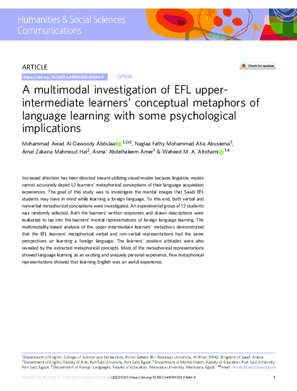 (PDF) A multimodal investigation of EFL upper-intermediate learners ...