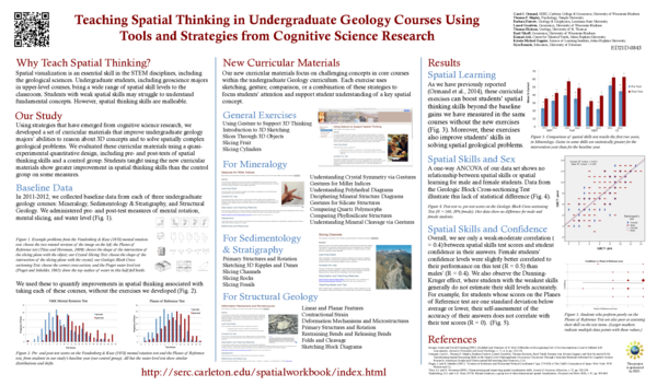 (PDF) Teaching Spatial Thinking in Undergraduate Geology Courses Using Tools and Strategies from ...