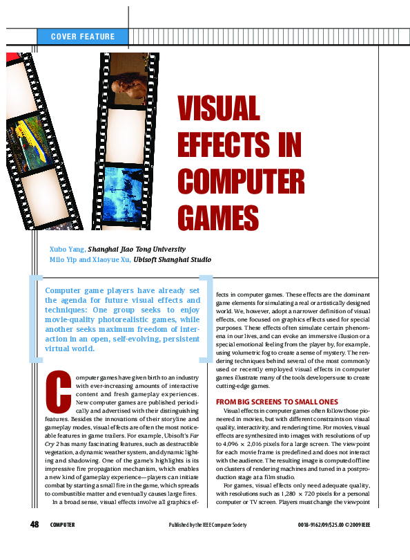 (PDF) Visual Effects in Computer Games