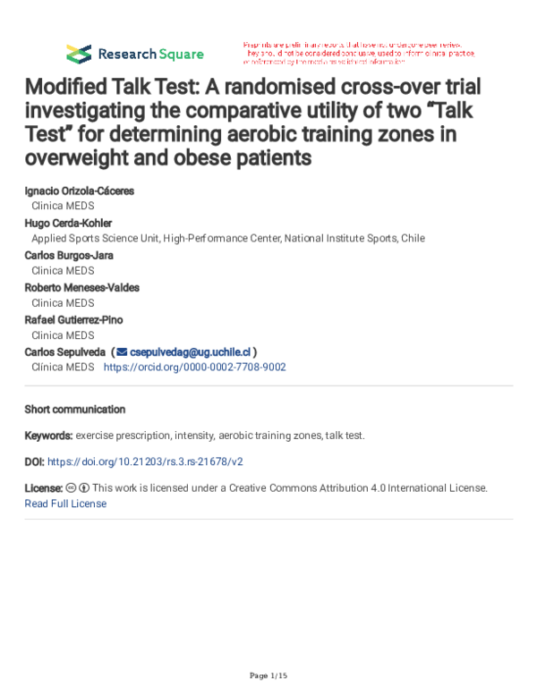 (PDF) Modified Talk Test: A randomised cross-over trial investigating ...