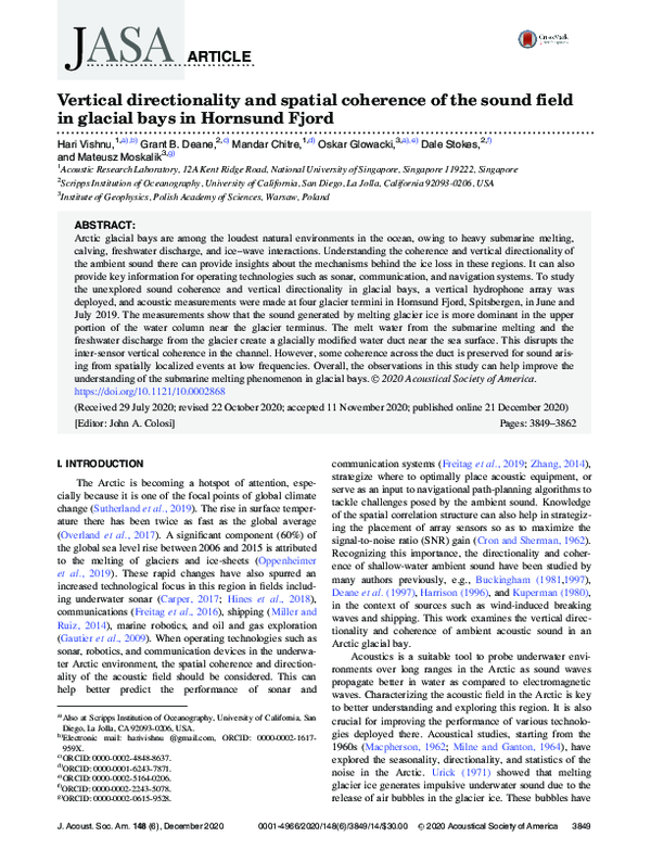 (PDF) Vertical directionality and spatial coherence of the sound field ...
