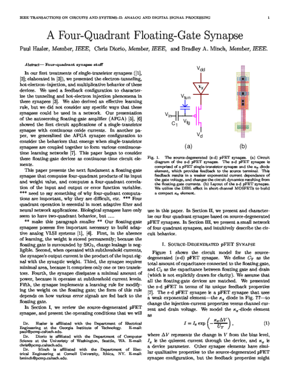 (PDF) IEEE Transactions on Circuits and Systems II: Analog and Digital Signal Processing