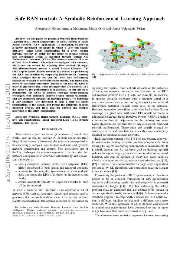 (PDF) Safe RAN control: A Symbolic Reinforcement Learning Approach