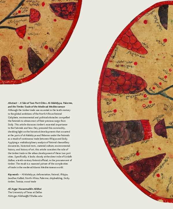 (PDF) A Tale of Two Port Cities. Al-Mahdiyya, Palermo, and the Timber ...