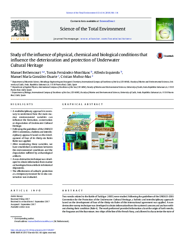(PDF) Study of the influence of physical, chemical and biological ...