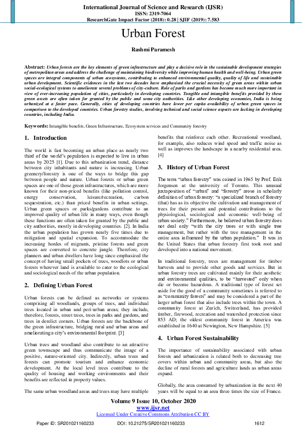 (PDF) Urban Forest
